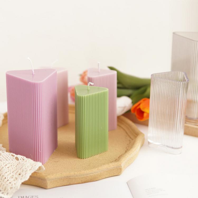 Triangular Candle Moulds PCCandle Molds DIY Handmade European Soap ...