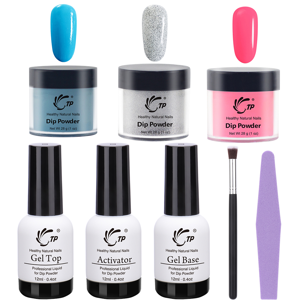 28g Nail Dipping Powder Set French Summer Manicure Powder dip tray Dry ...