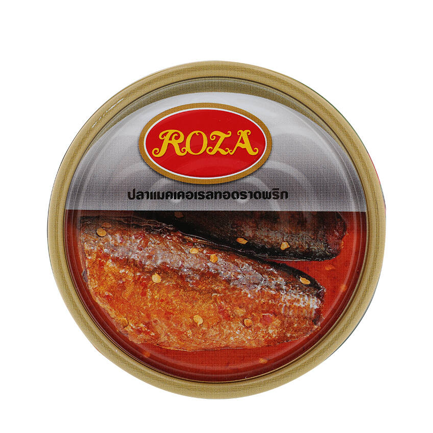 ROZA โรซ่า ปลาแมคเคอเรลทอดราดพริก 140 กรัม - Lotus’s - ThaiPick