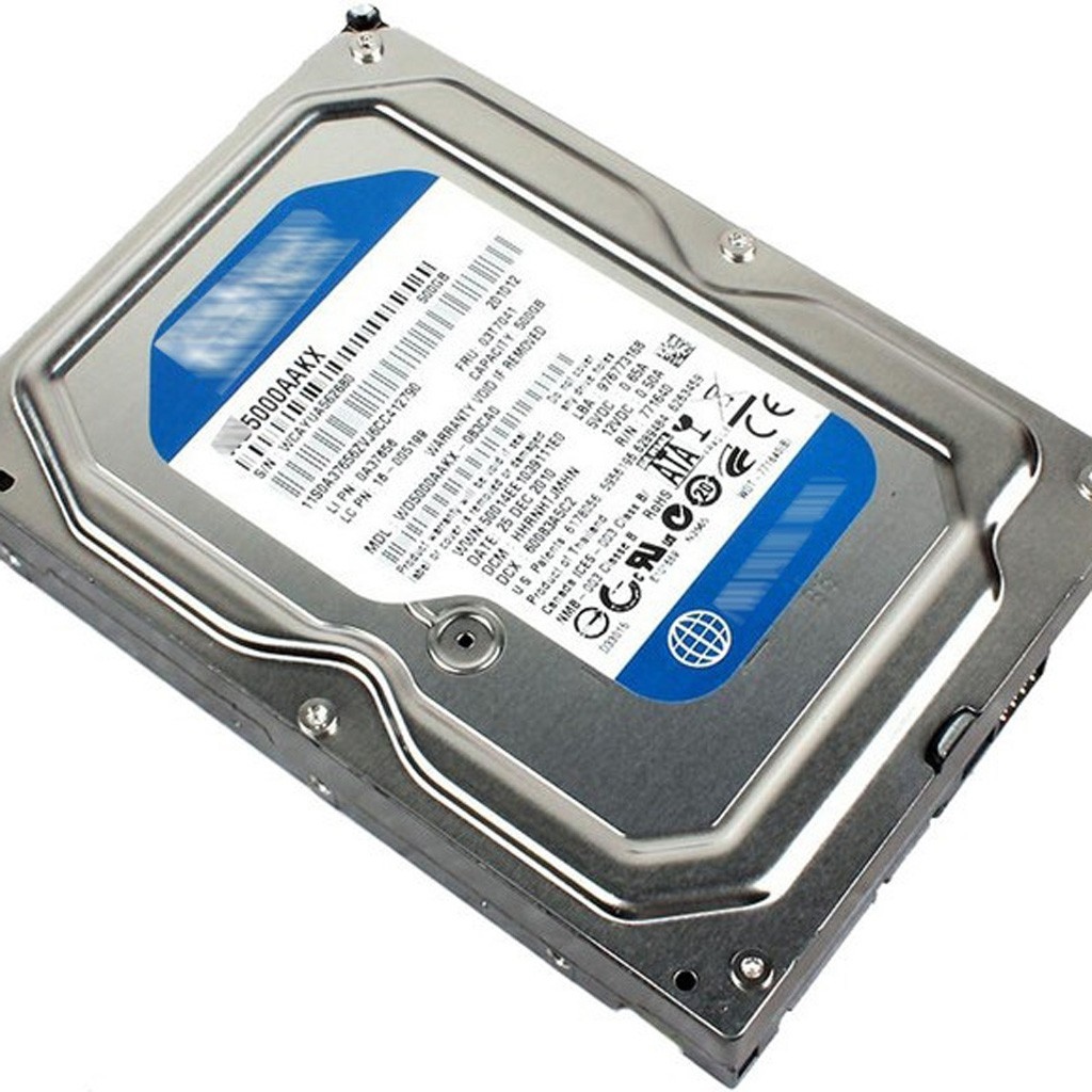 Blue Lable 500GB Internal HDD 7200 RPM SATA 3.5inch (WD5000AAKX) Hard ...