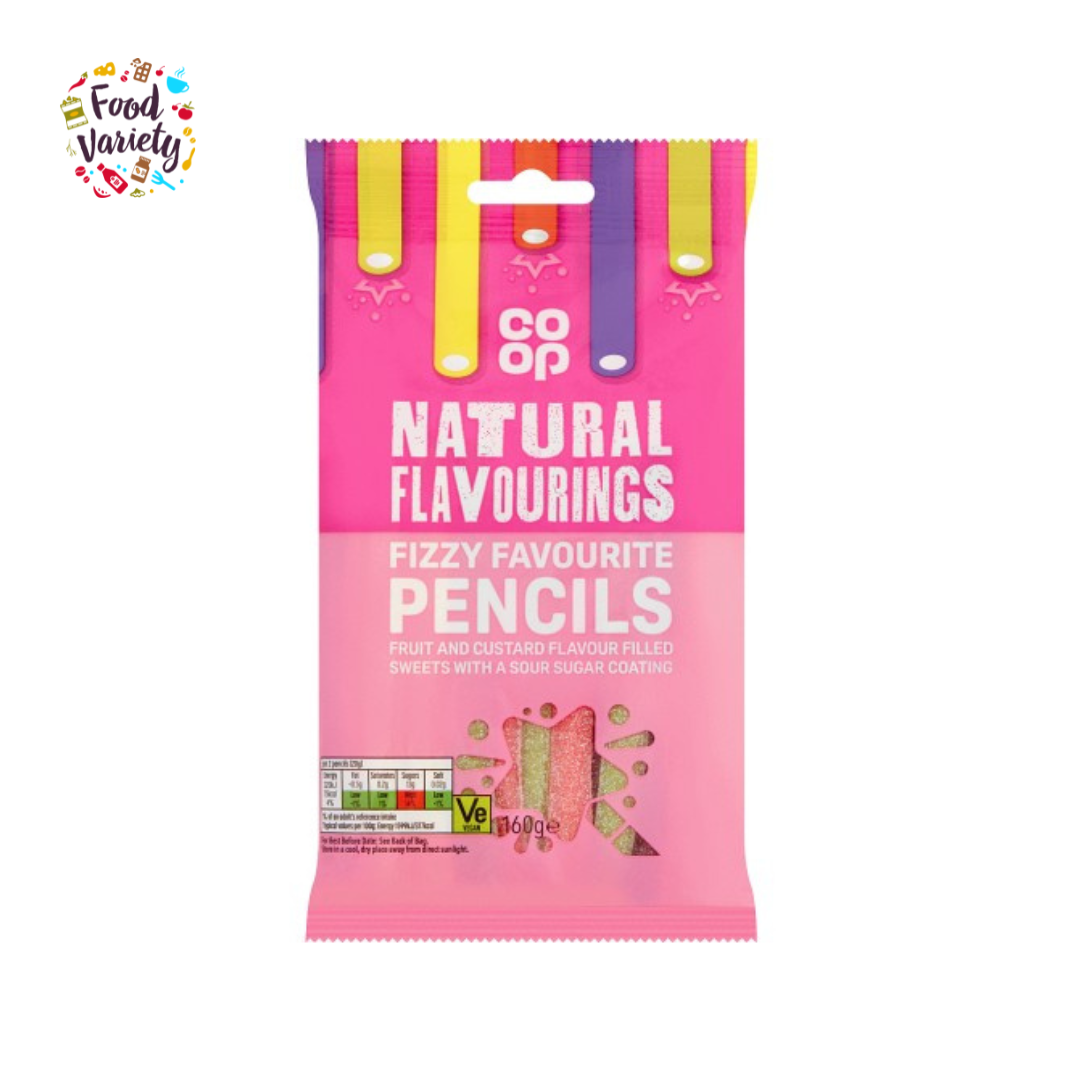 Co-op Fizzy Favourite Rainbow Pencils 160g โค ออฟ เยลลี่รูปทรงดินสอสีรุ้ง 160 กรัม | Lazada.co.th