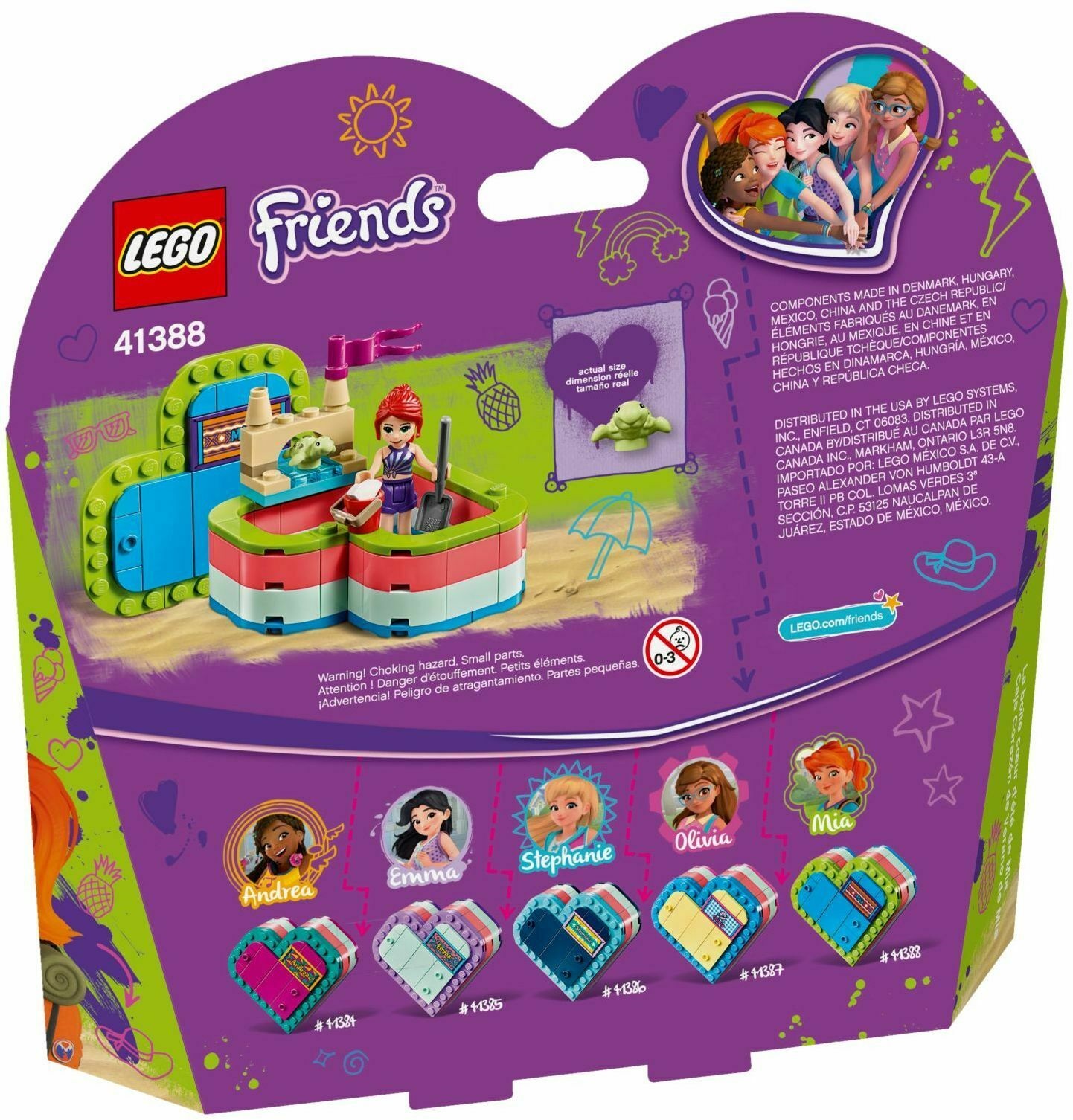 LEGO Friends -Mia's Summer Heart Box (41388) - EF TOYs - ThaiPick