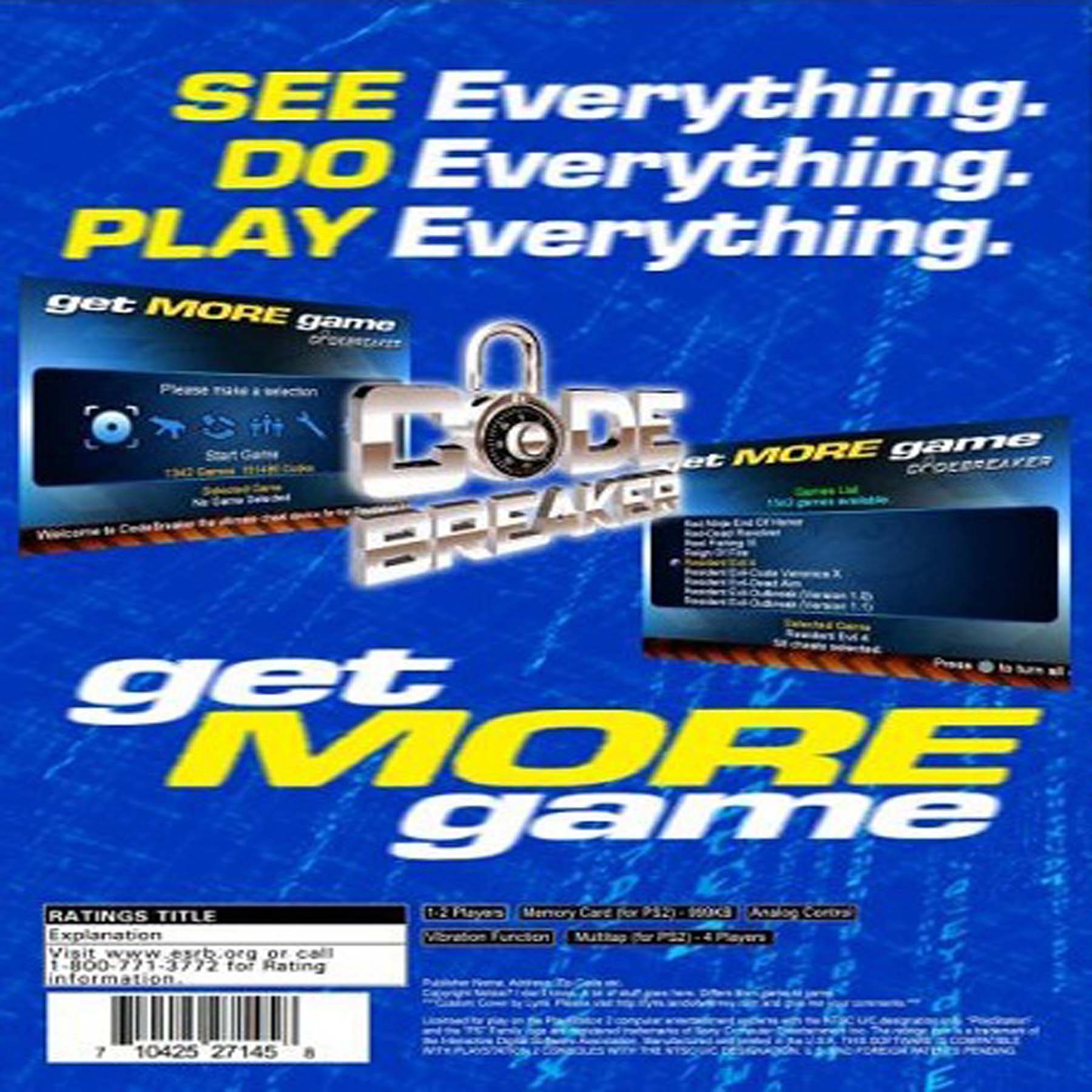 Codebreaker V10 สูตรโกงเกมส์ USA PS2 DVD - Real Game - ThaiPick