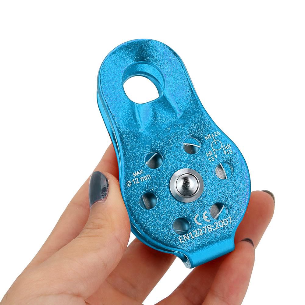 Aluminum Swivel Pulley 4KN Aluminum Rope Pulley Block - Spring Loaded ...