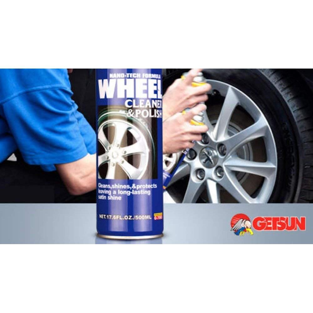 สเปย์โฟม สเปย์ทำความสะอาดล้อแม๊ก Getsun Wheel Cleaner & Polish 500ml ...