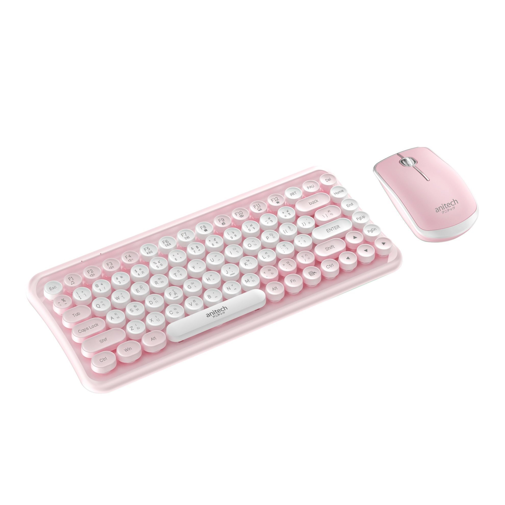 Anitech Wireless Keyboard & Mouse Combo ชุดคีย์บอร์ดและเมาส์ไร้สาย รุ่น ...