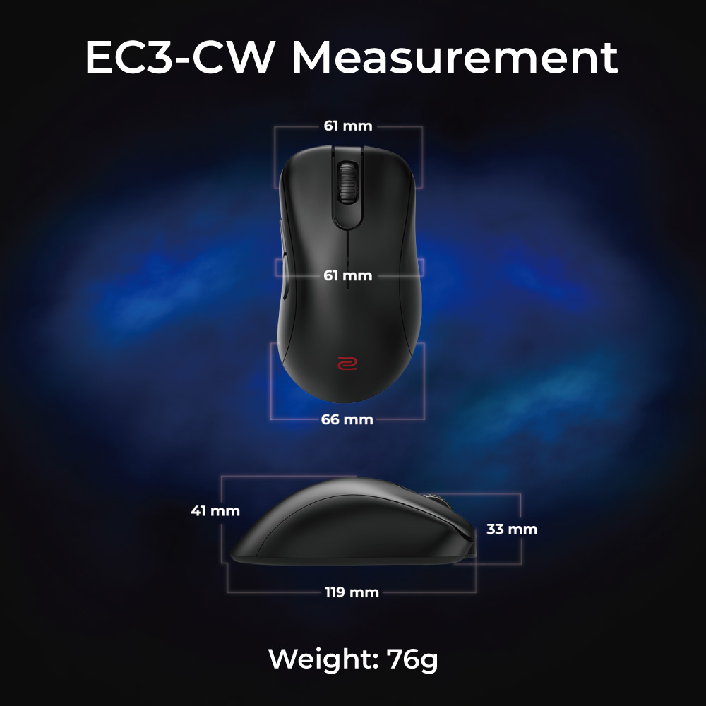 ZOWIE EC3-CW Wireless Mouse For Esports ขนาด Sเล็ก (เมาส์เกมมิ่ง เมาส์ ...