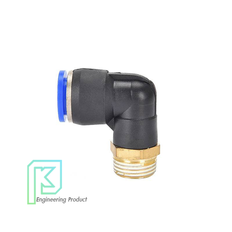 ข้อต่อลม ข้องอเกลียวนอก เสียบสายลม ข้อต่อPU ฟิตติ้ง PU Fitting PL 4-12 ...