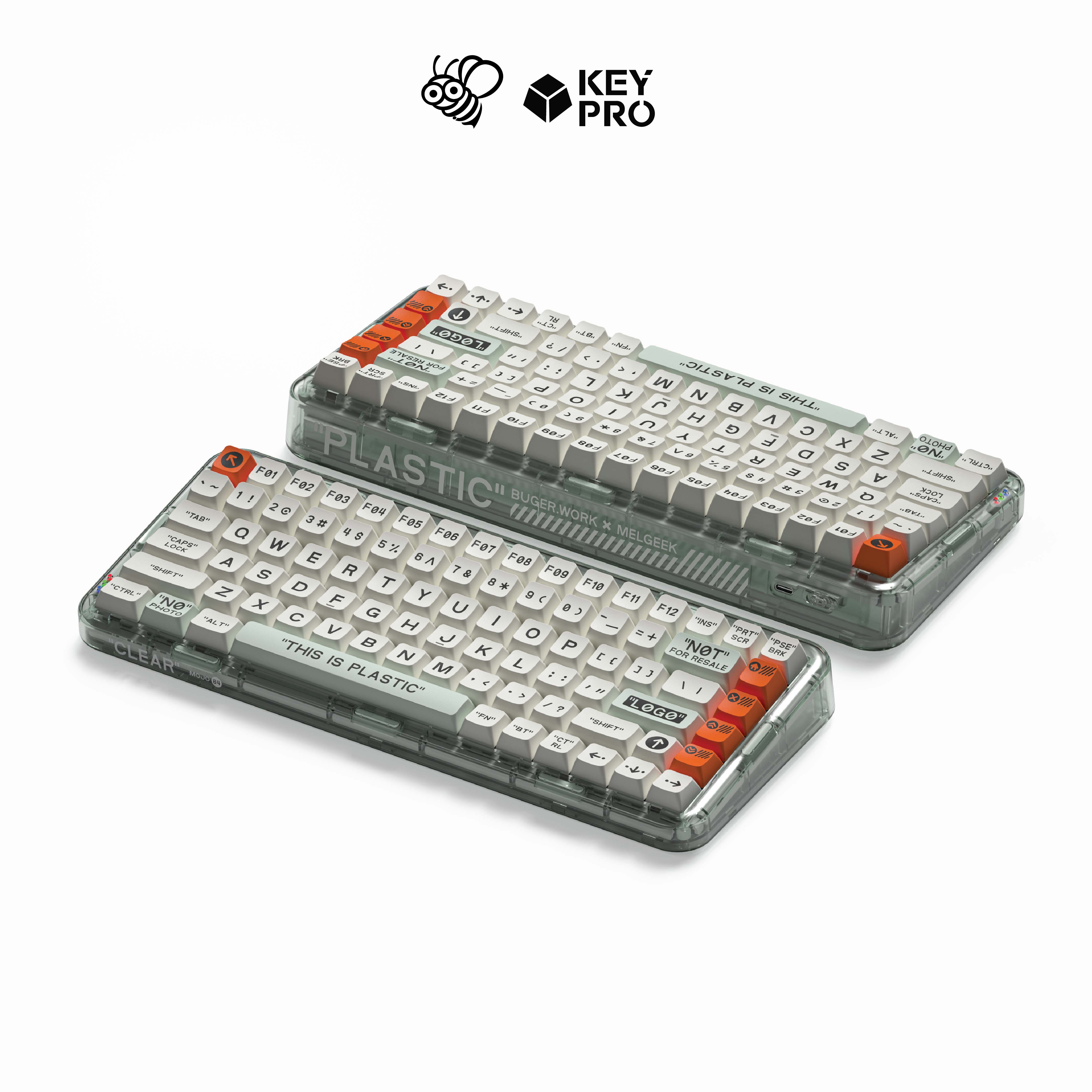 คีย์บอร์ด Melgeek MOJO84 Plastic ขนาด 75% Hotswap 2.4gHz Bluetooth RGB ...