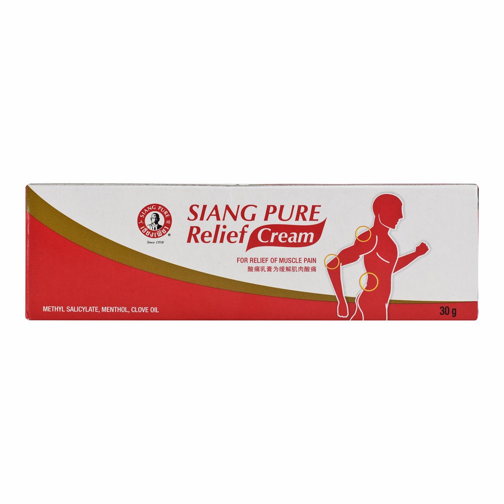 Siang Pure Relief Cream เซียงเพียว รีลีฟ ครีม 30 กรัม [1 หลอด] | Lazada ...