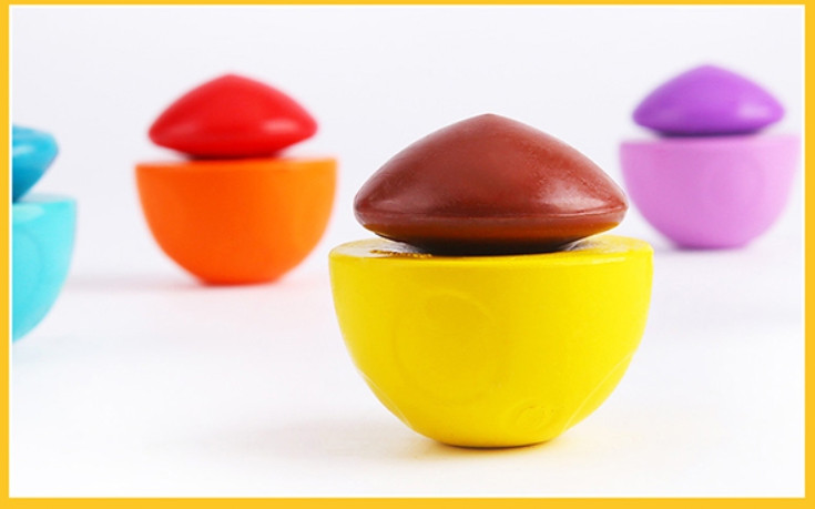 Joan Miro - Shaped Crayons-Mushroom Top 10 Colors - TOYBIES - ThaiPick