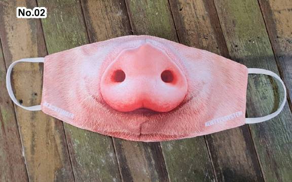 No.193 DEMON SLAYER PINK ผ้าปิดปาก หน้ากากผ้า NTS.MASK มีช่องใส่ฟิลเตอร์ 3ชั้น มีไซส์ มาตราฐาน 8 ...