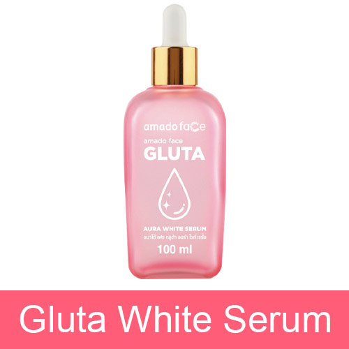 Amado Face Gluta Aura White / Super C Bright Up / Gold Caviar Serum [1 ...