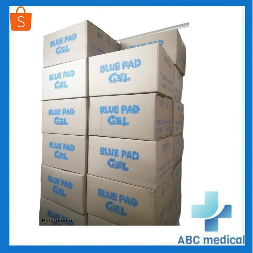 ยกลัง 12 ห่อ Blue pad gel แผ่นรองซับ blue pad บลูเพค แผ่นรองซับความชื้น ...