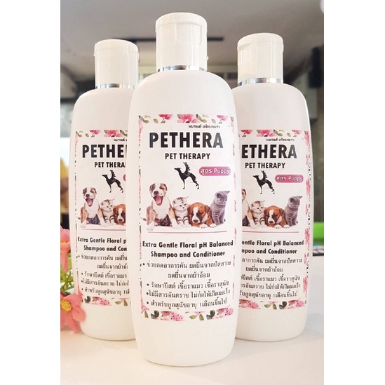 🛑แชมพู Pethera สูตรลูกสุนัข/ลูกแมว🛑ผิวแพ้ง่าย เชื้อราสุนัขแมวเด็ก ลดผด ...