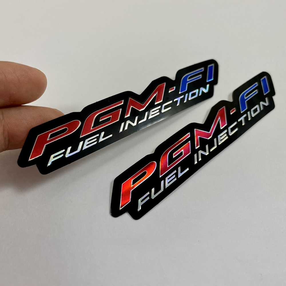สติ๊กเกอร์ Pgm Fi Honda Racing ฮอนด้า Pgm-Fi Fuel Injection สติกเกอร์ ...