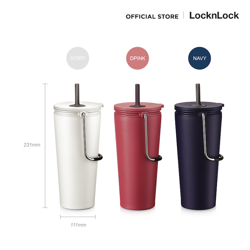 LocknLock - แก้วน้ำเก็บความร้อนเย็นพร้อมหลอด รุ่น LHC4268 - LocknLock ...