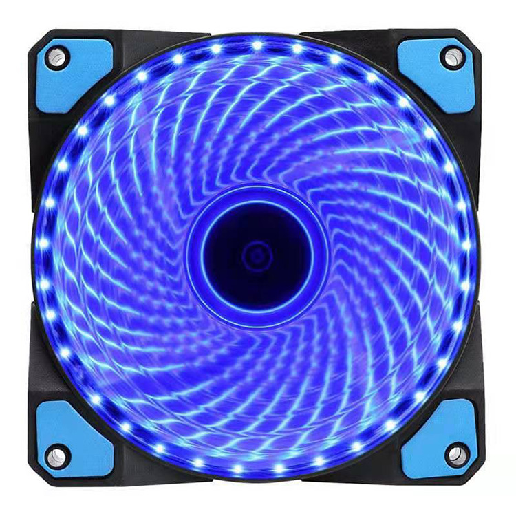 CPU Cooler 2000RMP 20DBA 48CFM 15led red blue RGB automatic color ...