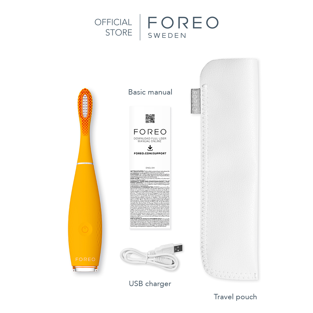 FOREO ISSA mini 3 Mango Tango แปรงสีฟันไฟฟ้า ฟอริโอ้ อิซซ่า มินิ 3 สี ...