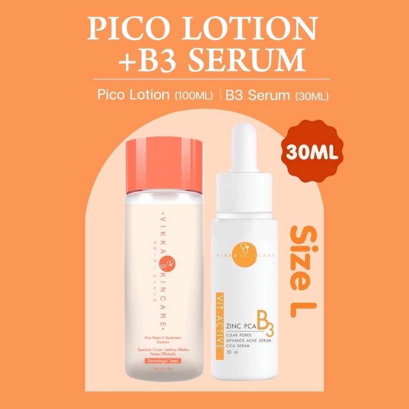 Pico lotion + B3 ขนาดใหญ่30ml น้ำตบเห็ดผิวฉ่ำวาวลดสิว - Dr.koong ...