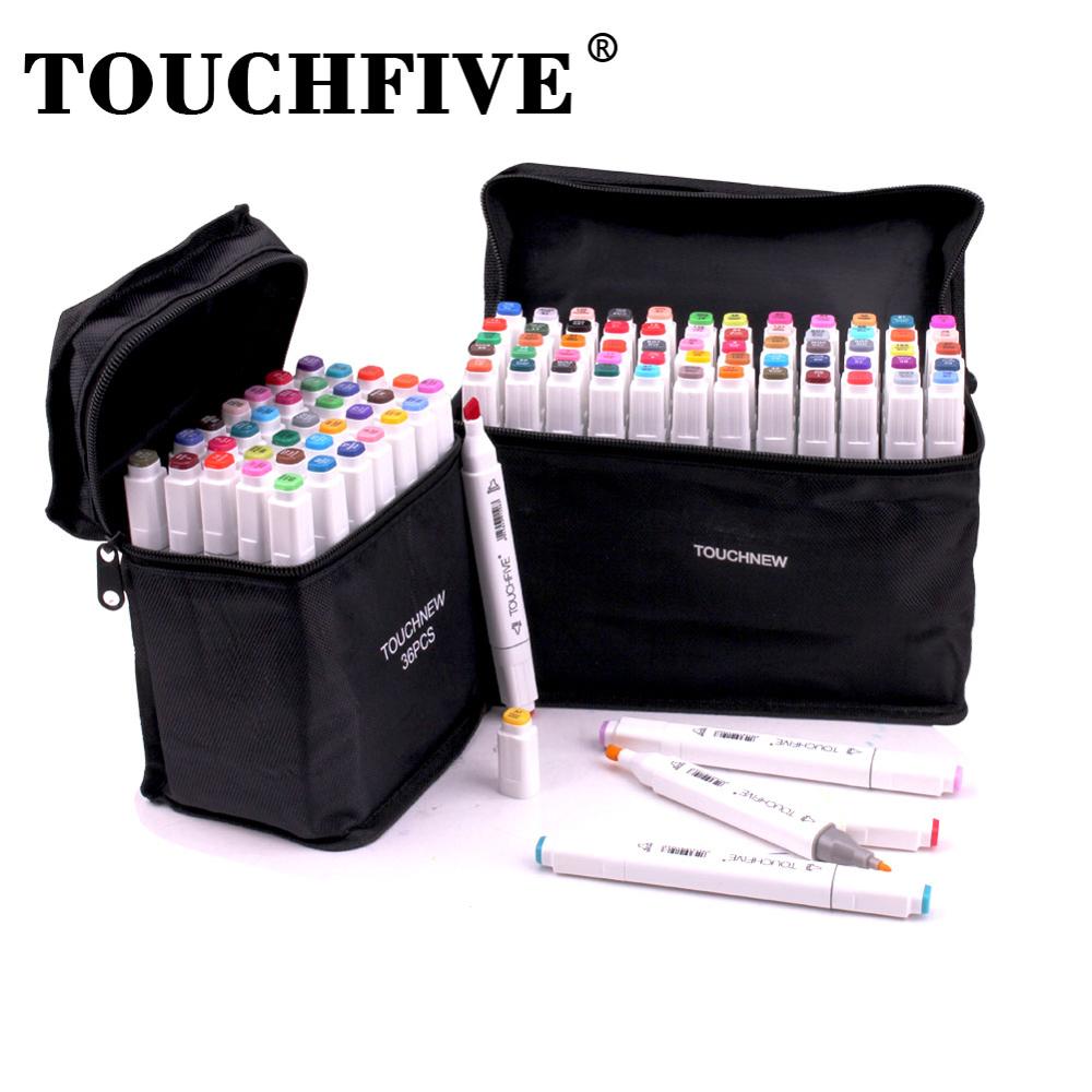 TouchFIVE Dual Brush Pen Sketching Kit Art Stationary Sketching Markers ...
