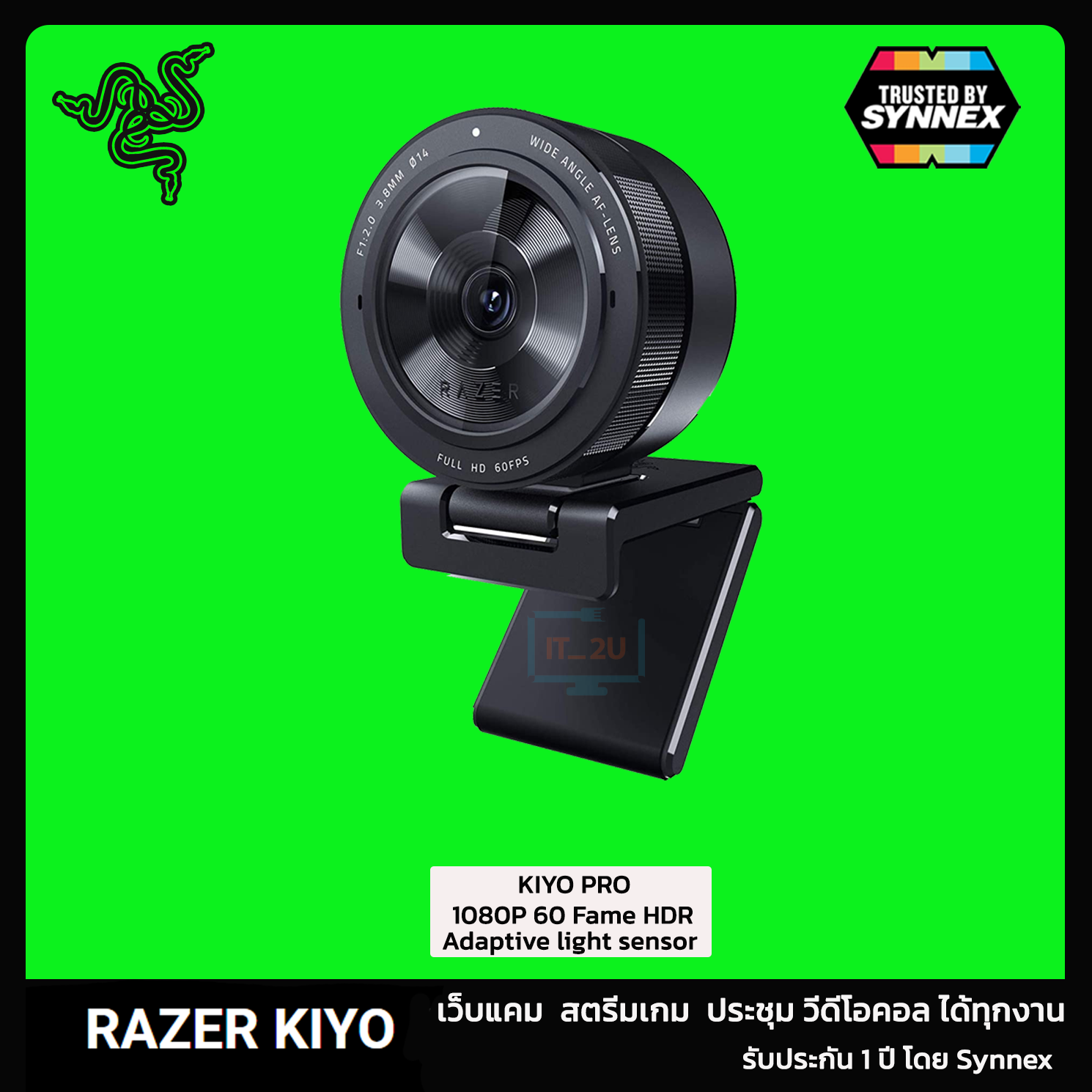 Razer Kiyo X/Kiyo Pro Streaming Webcam Hight Performance Adaptive Light ...