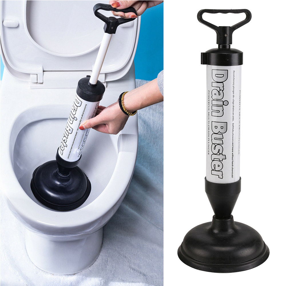 Powerful Drain Buster Plunger Toilet Unblocker Plumbing Sink Remover ...