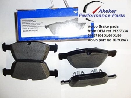 Volvo Brake pads front OEM ref 31277334 31687104 Xc60 Xc90 Volvo part ...