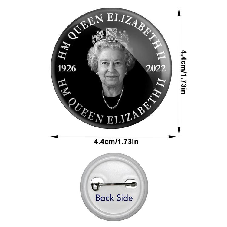 Elizabeth Queen II Memorial Badge Mourn for Queen Elizabeth 1926-2022 ...