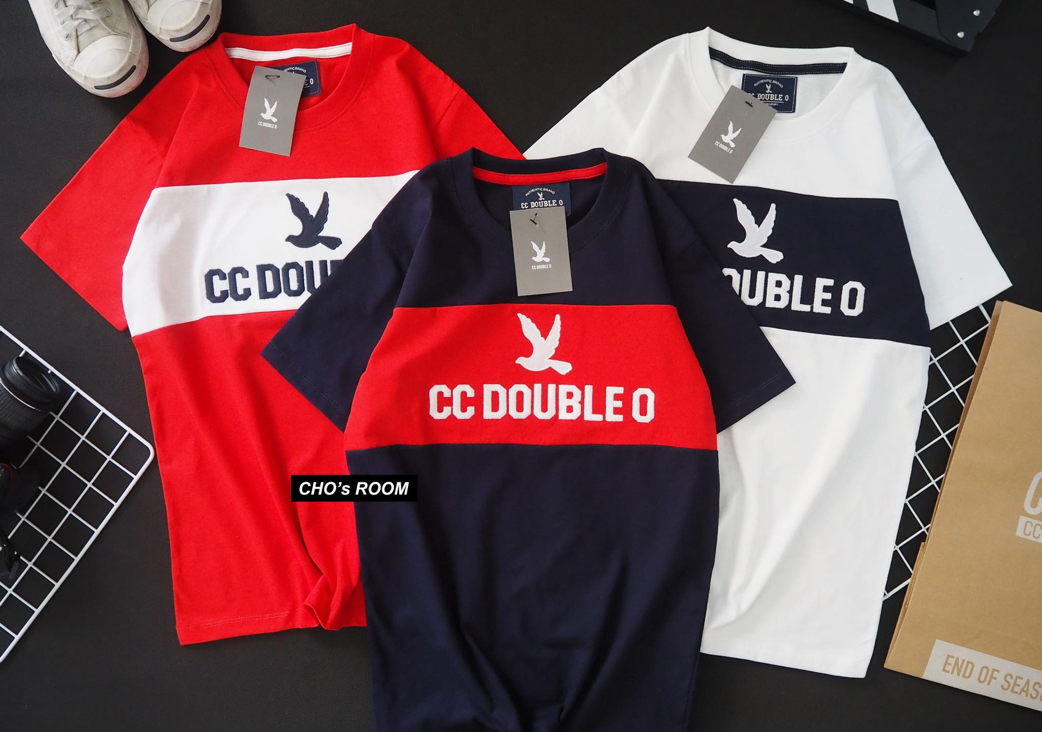 CC Double O ???? ???? เสื้อยืด⚡ซีซีดับเบิ้ลโอ งานตัดต่อ Cotton100% N0 ...