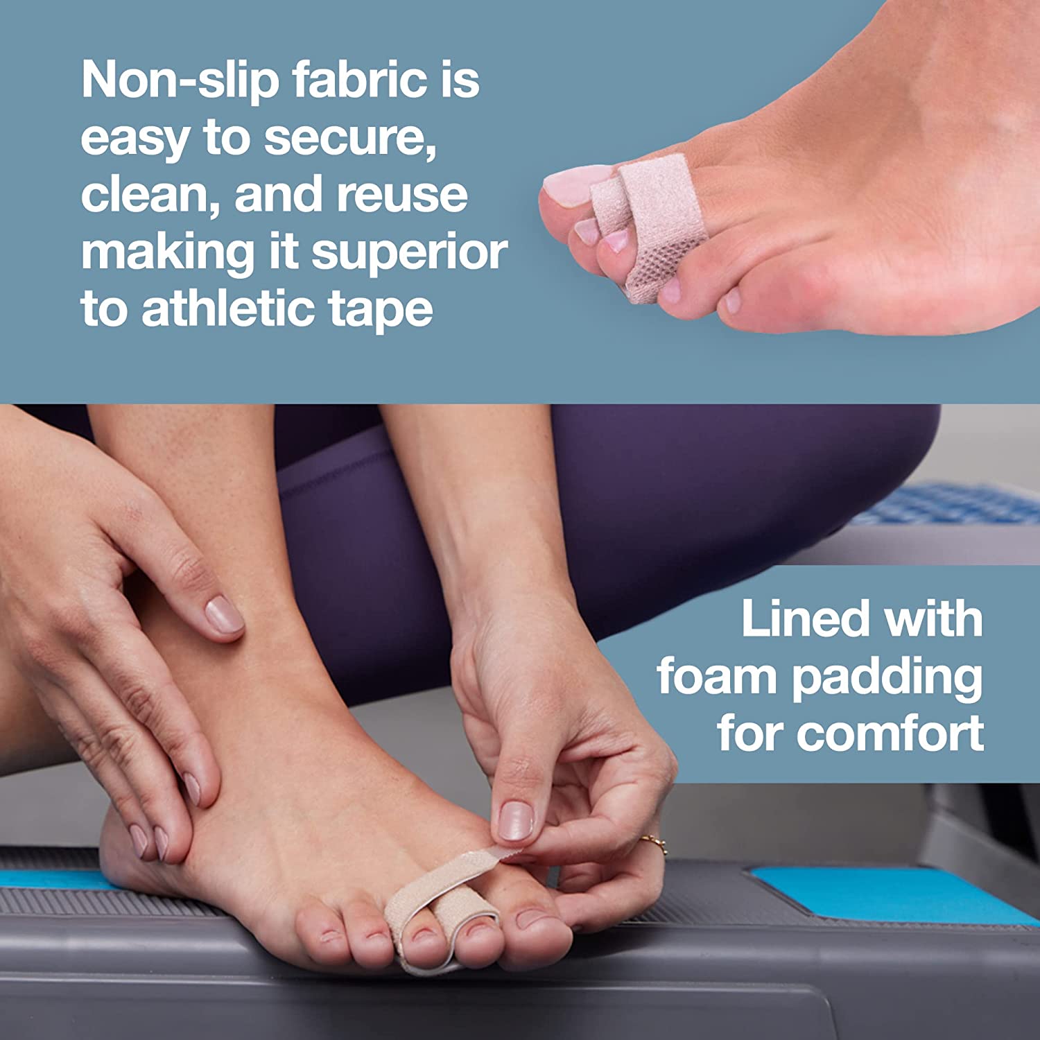 ผ้าหุ้มนิ้วเท้ากันกระแทก Cushioned Fabric Toe Wraps 2 Pack ZenToes - ไอ ...