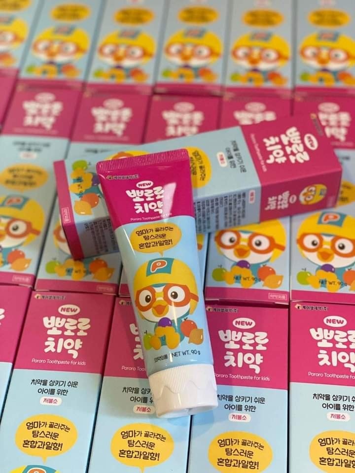 ยาสีฟัน Pororo Baby Fruit Flavoured Toothpaste ยาสีฟันสำหรับเด็กยาสีฟัน ...