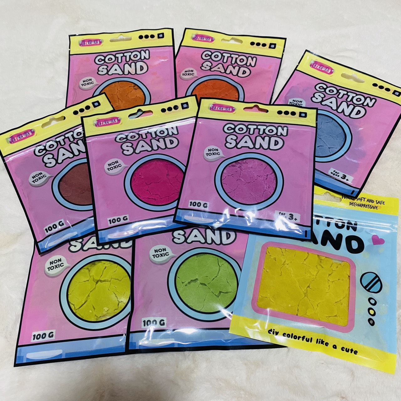 Cotton Sand ทรายญี่ปุ่น ทรายยืดได้ ทรายวิทยาศาสตร์ ทรายมหัศจรรย์ ทราย ...