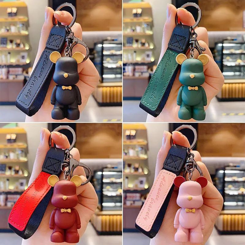 Cute Violent Bear Pendant Keychain Random Color Shipping - OOKA Local stores - ThaiPick