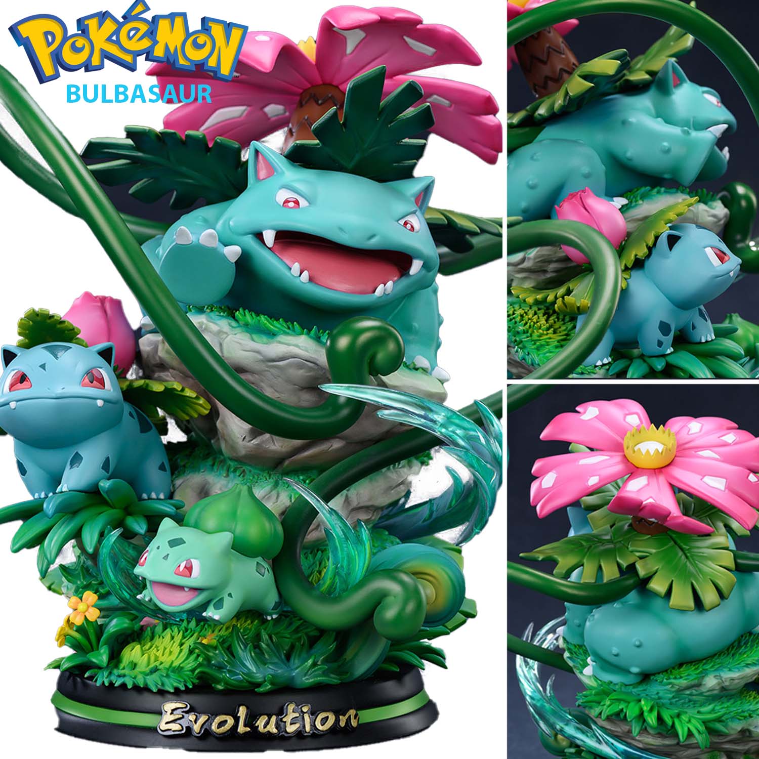 Figure ฟิกเกอร์ MFC Studio จากการ์ตูนเรื่อง Pocket Monster Pokemon Evolution of Bulbasaur ...