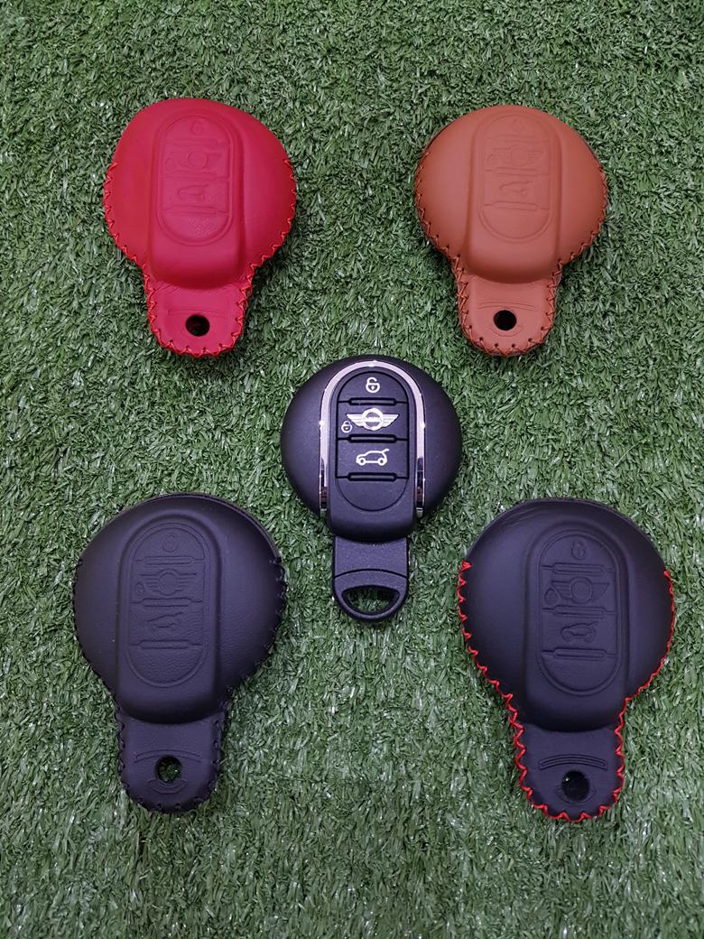 ซองหนังแท้เข้ารูป รุ่น F (Molded Leather Key Fob Case) Black-Redline ดำ ...