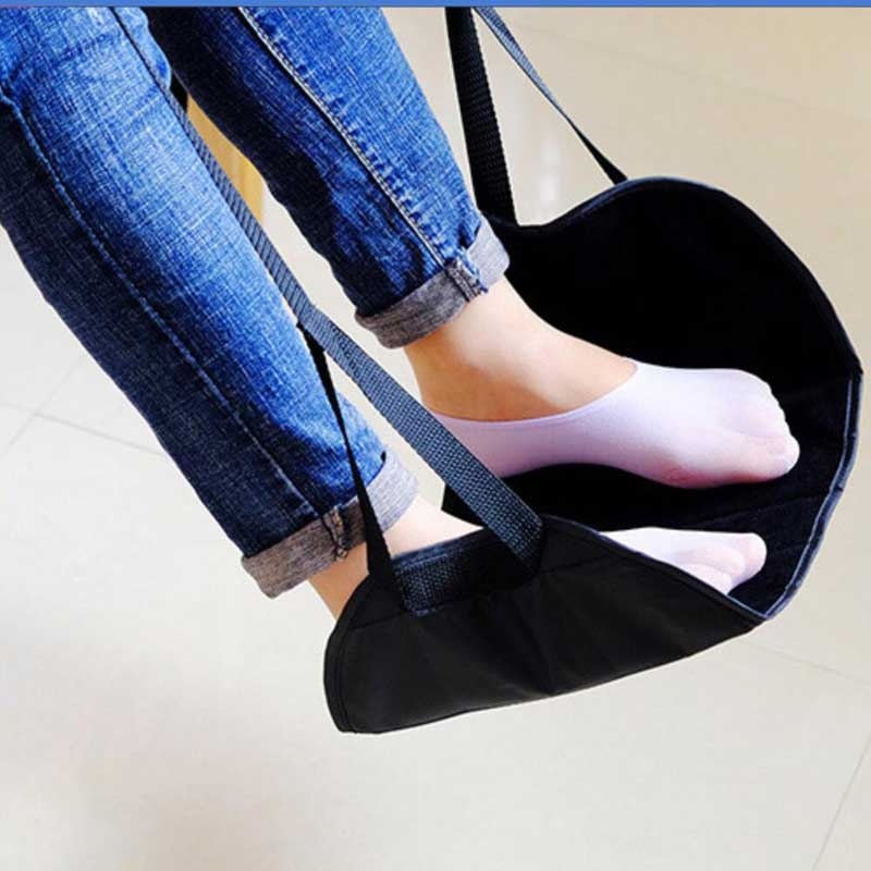 Portable Footrest Memory Foam Flight Carry on Foot Rest Travel Pillows ...