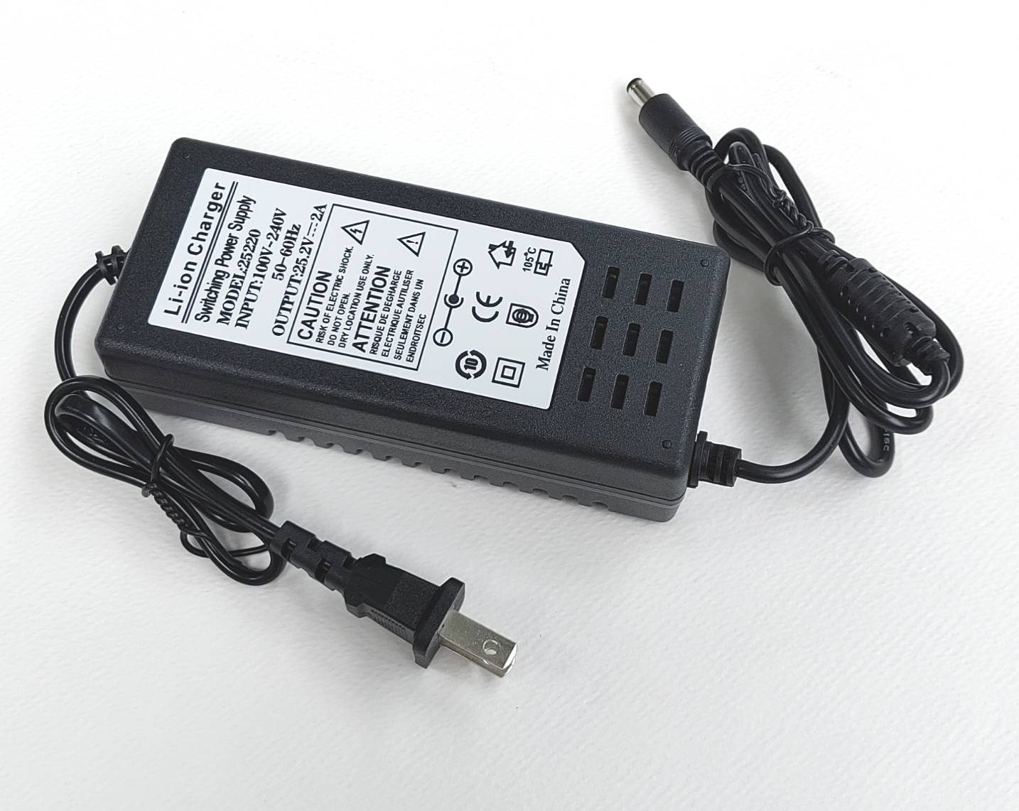 Adapter Charger 25.2V 2A ที่ชาร์จแบตเตอรี่ลิเธียม 25.2 V 2A มีไฟ LED ...