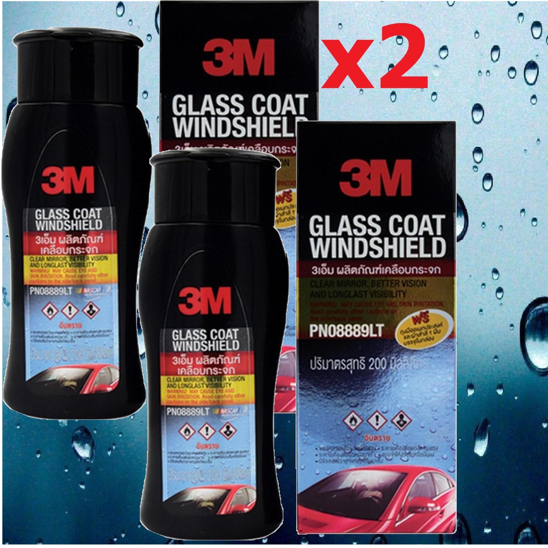 ราคา 3M GLASS COAT WINDSHIELD ผลิตภัณฑ์เคลือบกระจก x2 - Joe Car ...