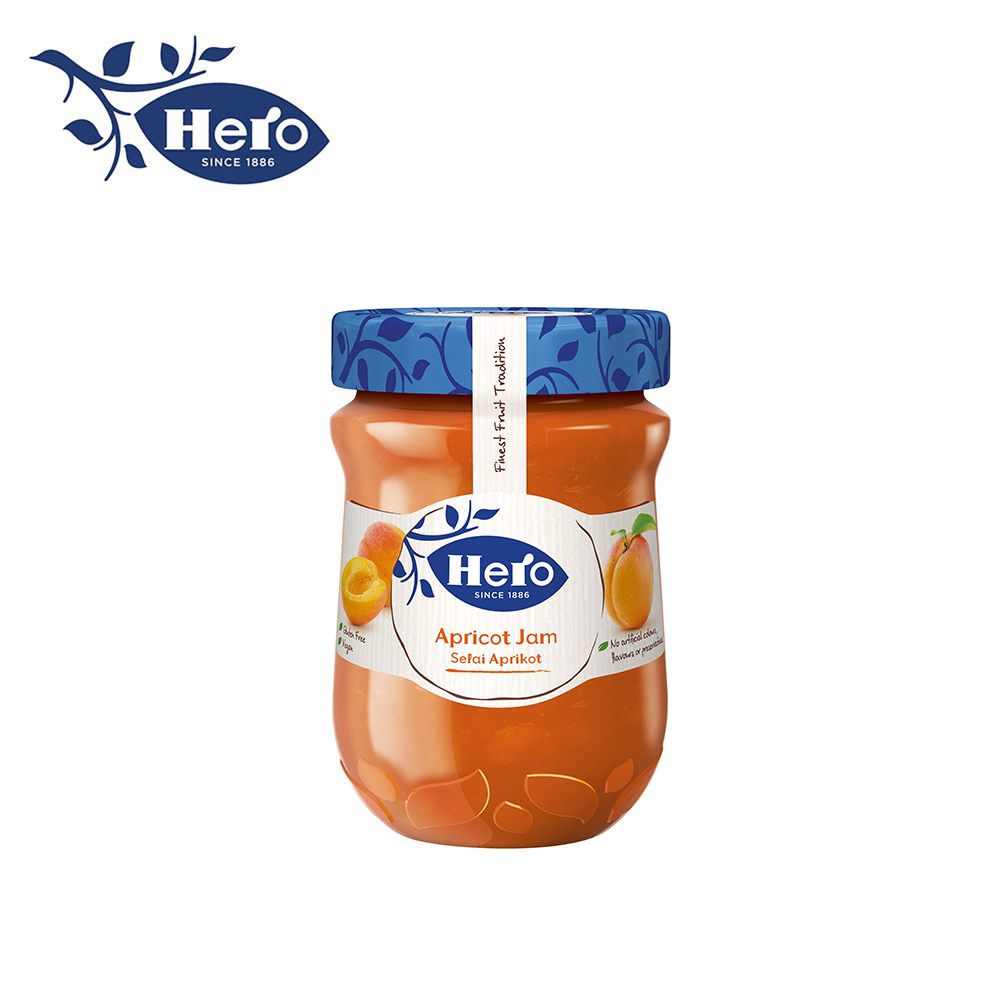 Hero Apricot Jam 340g. ฮีโร่ แยมแอปริคอท 340ก - Sino Family Shop - ThaiPick