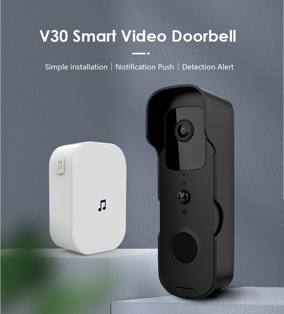 【จัดส่งภายใน 24 ชม】ออดวิดีโอ Video Doorbell IP54 Waterproof Camera ...