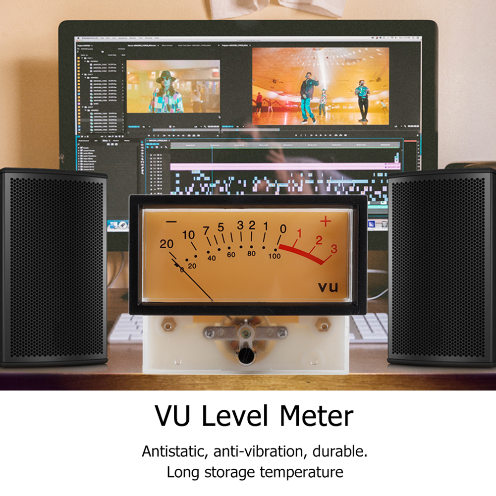 Analog VU Meter Pointer Power Amplifier DB Sound Level Indicator with ...