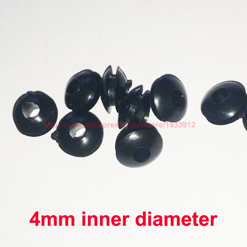 4mm Inner Diameter Black Rubber Cable Protection Wire Grommets Hole ...
