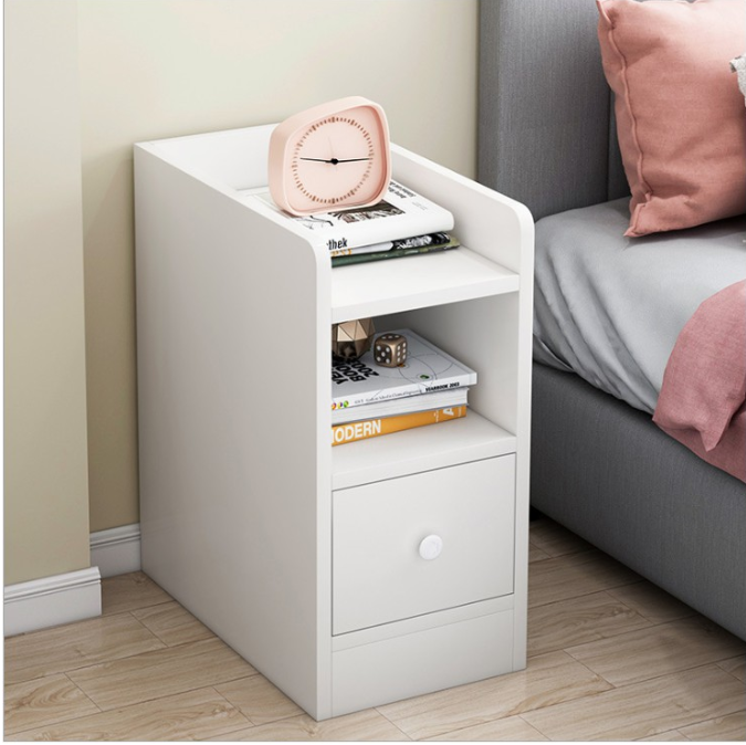 ตู้ข้างเตียง พร้อมชั้นวางลิ้นชัก โต๊ะข้างเตียง โต๊ะวางข้างเตียง ตู้เก็บ ...