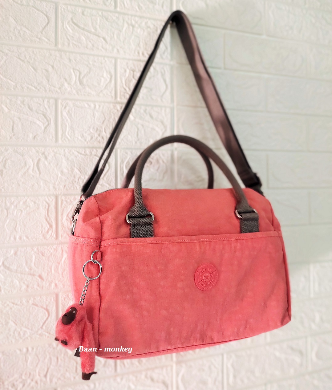 KIPLING SHOP ของแท้เบลเยี่ยม กระเป๋าถือสะพาย KIPLING BEONICA Blush Pink ...