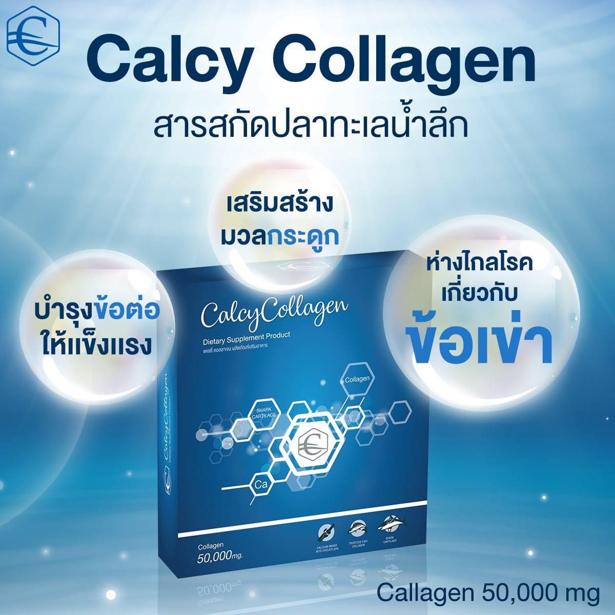 แคลซี่คอลลาเจน Calcy Collagen ( 2 ฟรี 3 กล่อง ฟรี 3 ซอง ) ของเมฆ วินัย ...