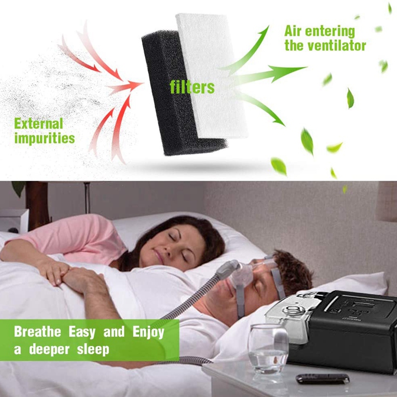 100PCS CPAP Filters for Philips Respironics Premium Foam Filter and ...