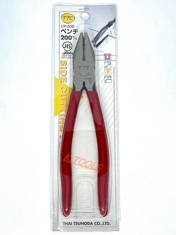 คีมปากจิ้งจก 8 นิ้ว TTC คีม คีมตัด คีมอย่างดี TSUNODA CP-200 | Lazada.co.th