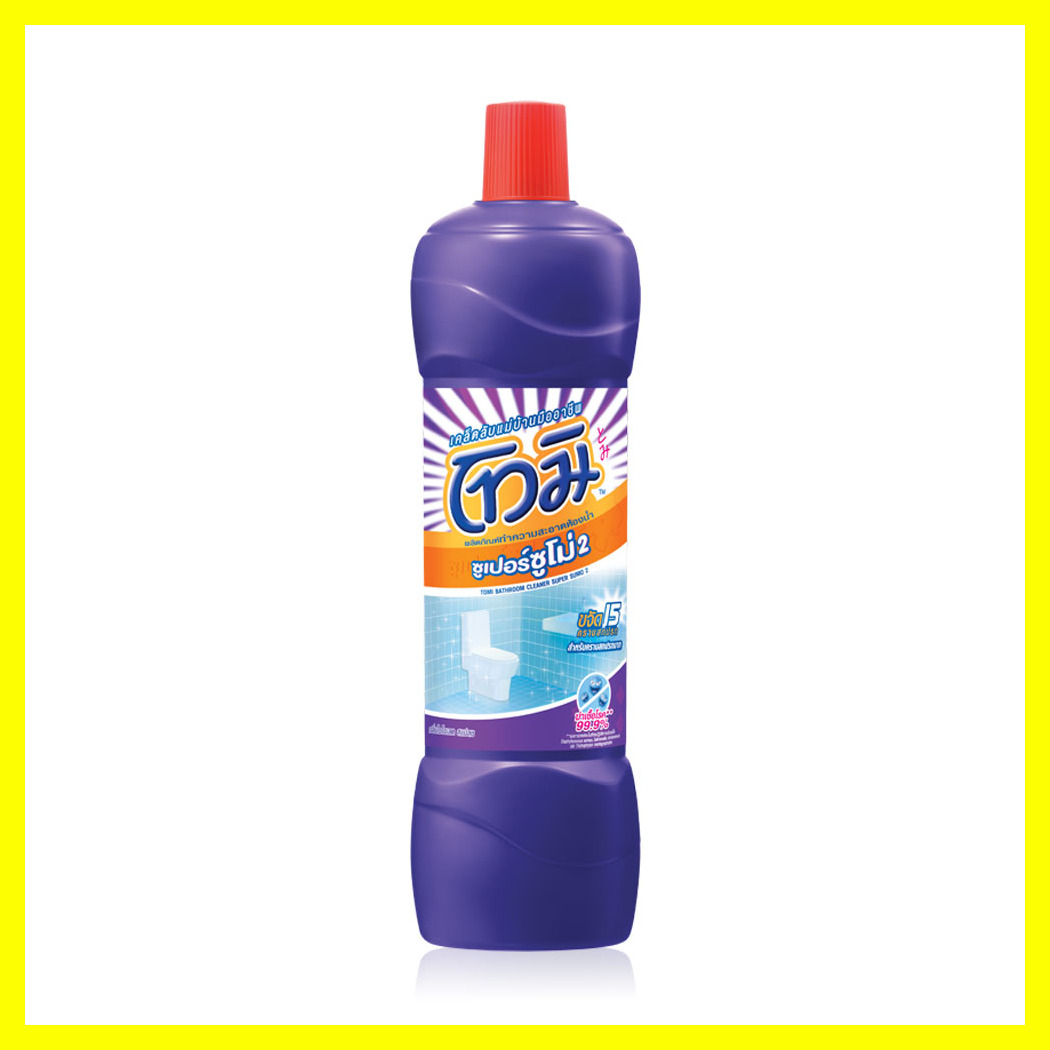 Tomi Bathroom Cleaner Bottle Violet Splash 850ml - Konvy - ThaiPick