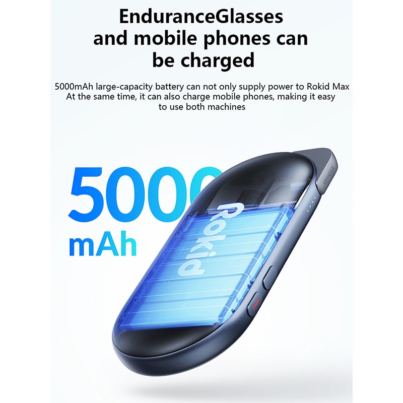 Rokid Max AR แว่นตาอัจฉริยะ 3D Micro OLED หน้าจอ 215 นิ้ว สูงสุด 50 Fov ...